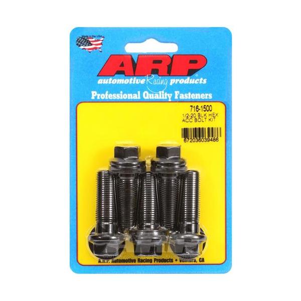 サイズ：1/2”-20 x 1-1/2”カラー：Black Oxide商品画像は5個ですが1個売りです。買い物かごの中で、ご希望の数量に変更してください。1個売り（ボルトx1、ワッシャーx1のセット）8740 Chrome MolyARP(...