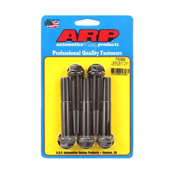 サイズ：1/2”-20 x 3”カラー：Black Oxide商品画像は5個ですが1個売りです。買い物かごの中で、ご希望の数量に変更してください。1個売り（ボルトx1、ワッシャーx1のセット）8740 Chrome MolyARP(エーアー...