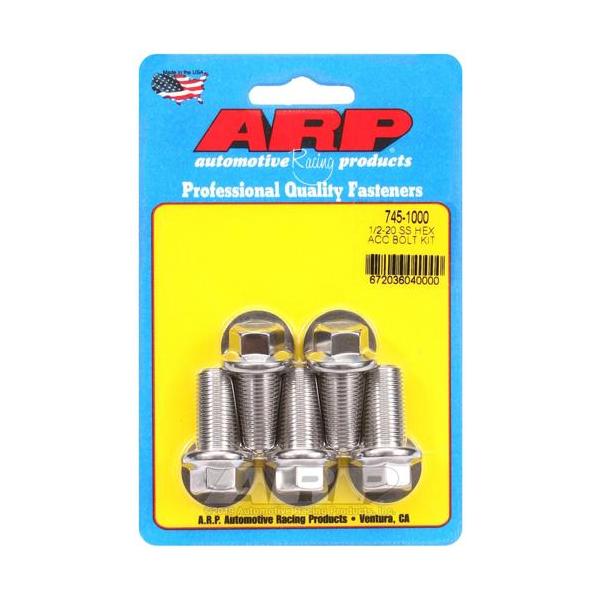 サイズ：1/2”-20 x 1”カラー：ステンレス ポリッシュ商品画像は5個ですが1個売りです。買い物かごの中で、ご希望の数量に変更してください。￥1個売り（ボルトx1、ワッシャーx1のセット）ARP300 Stainless SteelA...