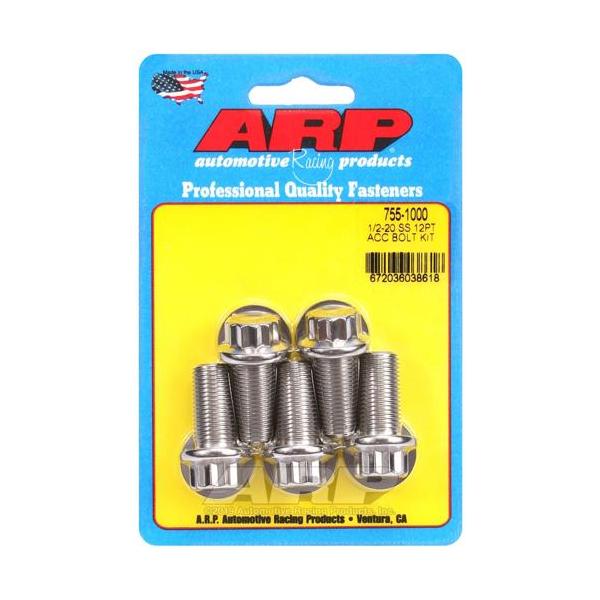 サイズ：1/2”-20 x 1”カラー：ステンレス ポリッシュ商品画像は5個ですが1個売りです。買い物かごの中で、ご希望の数量に変更してください。1個売り（ボルトx1、ワッシャーx1のセット）ARP300 Stainless SteelAR...