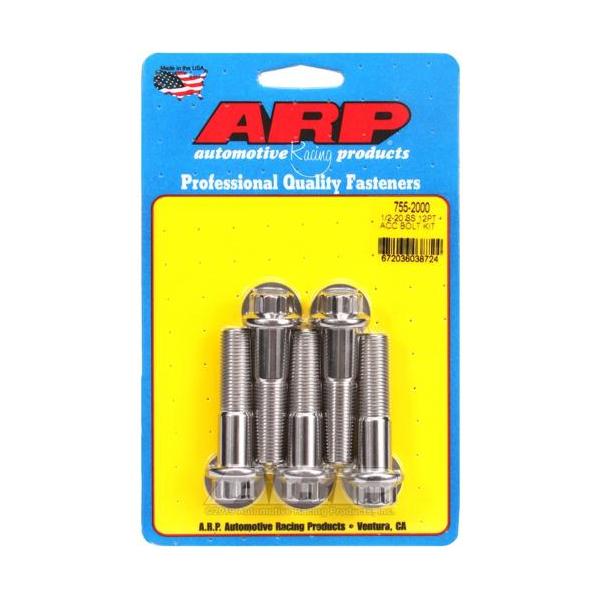 サイズ：1/2”-20 x 2”カラー：ステンレス ポリッシュ商品画像は5個ですが1個売りです。買い物かごの中で、ご希望の数量に変更してください。1個売り（ボルトx1、ワッシャーx1のセット）ARP300 Stainless SteelAR...