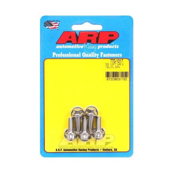 サイズ：M6x1.00x16mmカラー：ステンレス ポリッシュ素材：ARP300 Stainless Steel1個売り（ボルトx1、ワッシャーx1のセット）※商品画像は5個ですが1個売りです。買い物かごの中で、ご希望の数量に変更してくださ...
