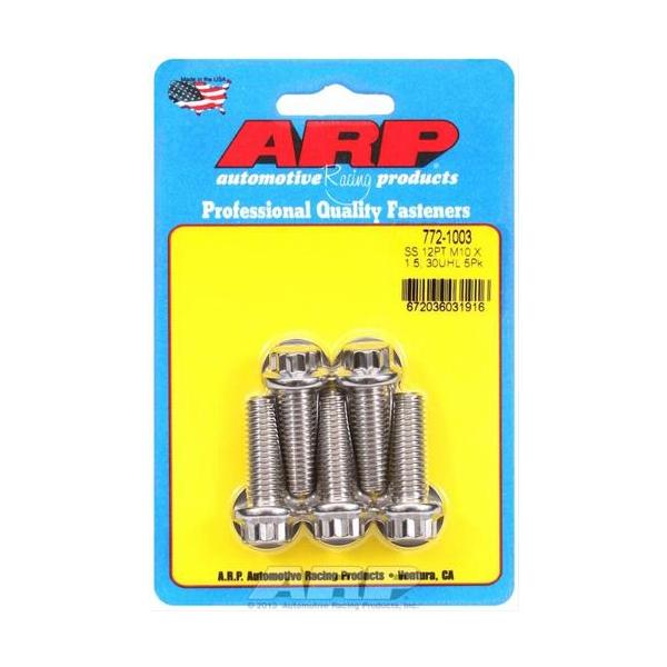 サイズ：M10x1.50x30mmカラー：ステンレス ポリッシュ素材：ARP300 Stainless SteelH-D純正互換品番：4597M1個売り（ボルトx1、ワッシャーx1のセット）※商品画像は5個ですが1個売りです。買い物かごの中...