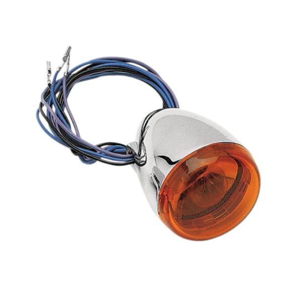 ■リア用中空ステムマウント■カラー・レンズカラー：アンバー・ボディー：クローム■1個の価格■12Vダブル球■CHRIS PRODUCTS(クリスプロダクツ)製■ハーレー用ウインカーハーレー カスタムパーツ / 車種対応品