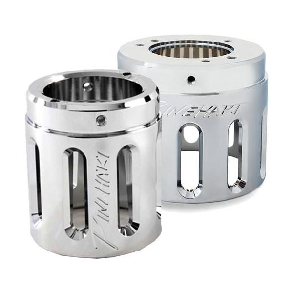 4インチ／ペア売りクロームビレットアルミニウムRINEHART(ラインハート)ハーレー カスタムパーツ / アクセサリー