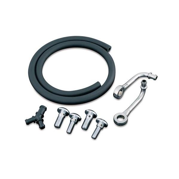 1993〜17年ビッグツインモデルで純正CVキャブレター装着車、インジェクションモデルに適合（但し2016年以降FXDLS、2016年以降ソフテイル、2008年以降ツーリングは除く）Short LegBREATHER CATCH TANK(...