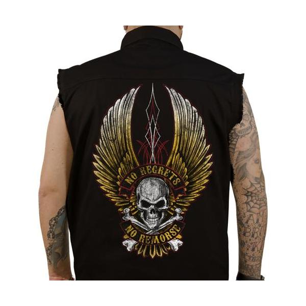 ※たっぷりとしたサイズ感にて、中間のサイズの場合は、小さいサイズをお選びください。ブラック100％コットンLethal Threat(リーサルスレット)ハーレー アパレル・グッズネルシャツトップス