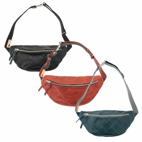 高さ14.5cm×幅32cm×奥行8cm（最大幅部分）ネイビー、ワイン、ブラック栃木レザー使用 Made in JAPAN※このモデルはウォッシャブルレザーではありません。お取扱いにご注意願います。RidsFly(リッズフライ)ハーレー ア...