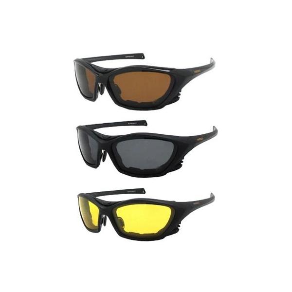 99％UVカットレンズ使用全幅145mm，全高45mm，全長158mm，テンプル長123mm，レンズ幅62mm，レンズ高さ38mmBLACK/BROWN・POLMATTBLACK/SMOKE・POL-VLT20%MATTBLACK/YELL...