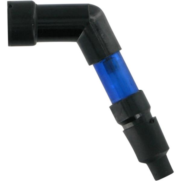 ■角度：120° / カラー：ブルー■汎用品■1個売り■PARTS UNLIMITED製■ハーレー用プラグコードハーレー カスタムパーツ / プラグワイヤー