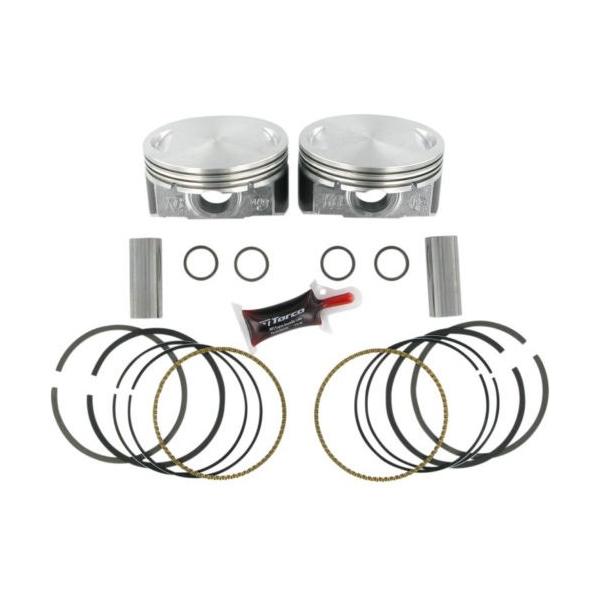 ■商品 8.6：1 コンプレッション■適合 1984〜99年エボビッグツインモデルに適合■備考 3.498”BORE、STROKE:4-1/4”■サイズ ＋.020”■セット内容 ピストン、ピストンリング、リストピン、ロックピン (1台分)...