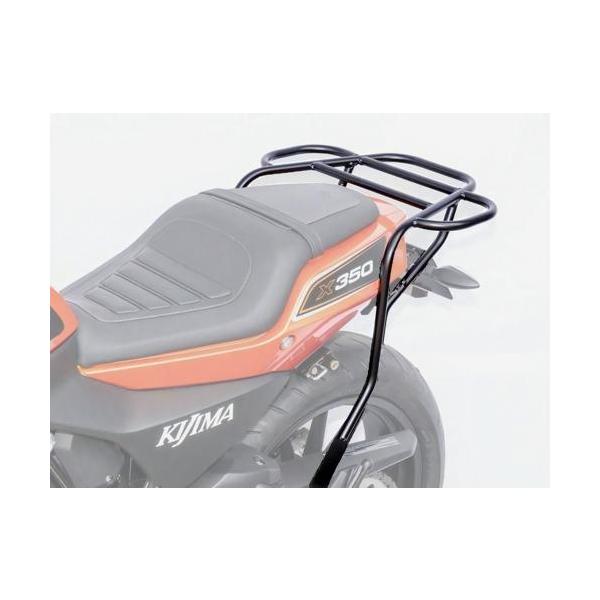 2023年以降X350に適合カラー：マットブラックサイズ：縦210mm (シート座面後端より)×横450mm素材：スチールKIJIMA(キジマ)ハーレー カスタムパーツキャリア
