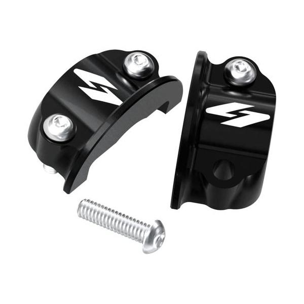 ブラック純正ハンドルバー、FM FLY MOTO STYLEハンドルバー、ODI Podium V-Twin/Motoハンドルバーに装着できます。左右セットビレットアルミニウムKRAUS（クラウス）ハーレー カスタムパーツ / アクセサリー