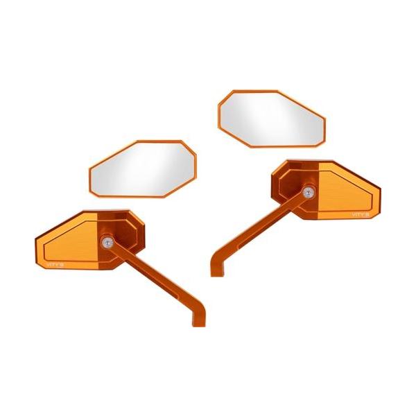 左側オレンジ・両側取り付け希望の場合は、左側、右側1点ずつお買い求め下さい。・ミラーとブラケット(ステム)は同色の組合せでの販売となりますが、ブラケット(ステム)のみ、単品でのご購入が可能です、ご希望の際はご相談下さい。1個売りVity's...
