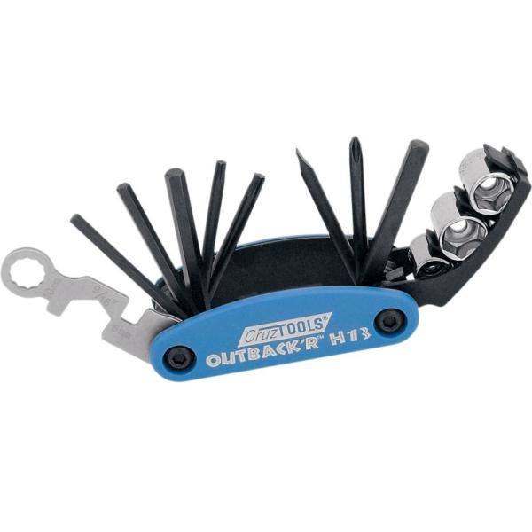 ■セット内容ヘックスサイズ・5/32、3/16、1/4トルクスサイズ・T-25、27ボックスソケット3/8、7/16、1/2+-ドライバーオープンレンチ（9/16）10mmレンチ スポークレンチ■Cruz TOOLSハーレー 工具・メンテナ...