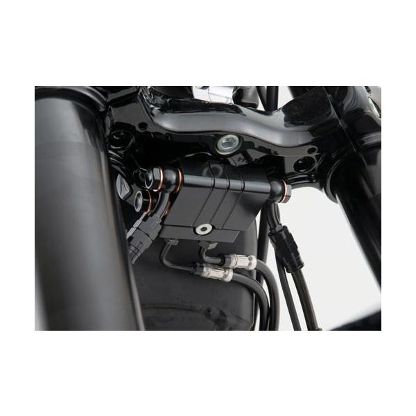 2016〜22年XLモデルでデュアルディスクに適合幅59/奥53/厚18.5mm左右バンジョーねじ部：M10ｘP1.25背面フレアねじ部：M12ｘP1.0(凸)/M10ｘP1.0(凹)ブラックSWAGE-LINE(スウェッジライン)ハーレー...