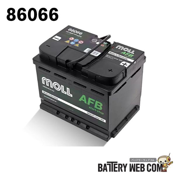 MOLL（モル）はドイツの老舗バッテリーメーカーとして、BMW・VW・AUDI・メルセデスベンツなど多くの欧州車にOEM／純正採用実績を持つ高品質ブランドです。本商品 MOLL AFB Start-Stop 860-66（型番：86066）...