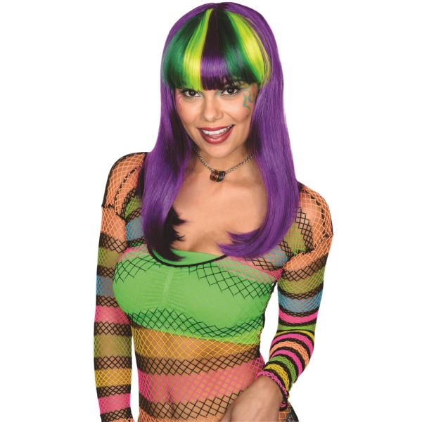 ■商品コード：ru52903カラーはブルー、イエロー、スタイルはロングの大人用ウィッグ、かつらです。■含まれる物:ウィッグ■主要素材:合成繊維