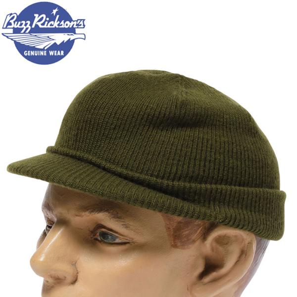 バズリクソンズ ジープ キャップ オリーブ BR02874 / BUZZ RICKSON'S JEEP CAP OLIVE米陸軍が1941年に採用した冬季用のウールキャップ。本体周囲の折り返したニットを下げるとイヤーフラップとなり、寒気から...