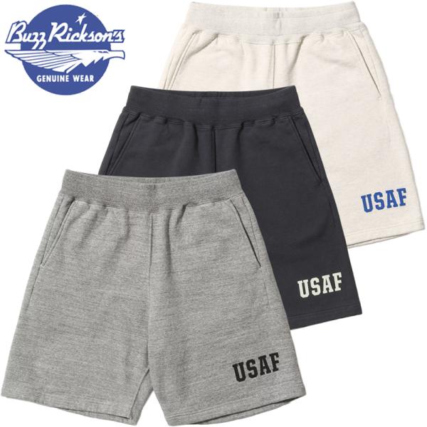 バズリクソンズ スウェット ショート パンツ "USAF" BR52657 / BUZZ RICKSON'S SWEAT SHORTS “USAF”バズリクソンズにおいてベストセラーのスウェットパンツの生地を用いたショーツ。仕様はフルレング...