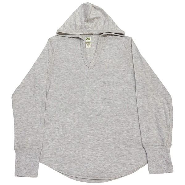 (並行輸入商品)生産国：ドミニカ素材：50％リサイクルポリエステル 38％オーガニックコットン 12％レーヨン(ソフトなTシャツ生地使用のＴパーカー)サイズXS-胸回り86cm 着丈63cm ゆき丈74cmS-胸回り96cm 着丈65cm ...