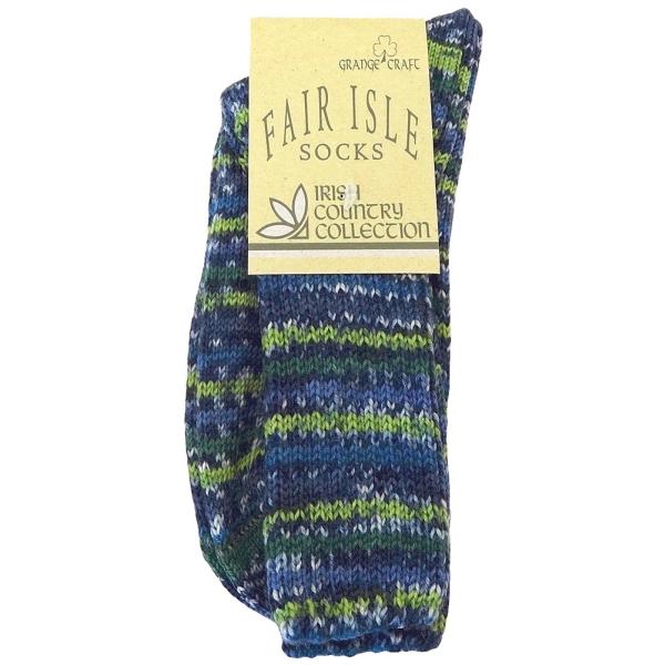 (並行輸入品)生産国：アイルランド素材：75％バージンウール　25％ナイロンサイズ:(M)レディース(23cm〜25cm)フェアーアイル柄ソックス