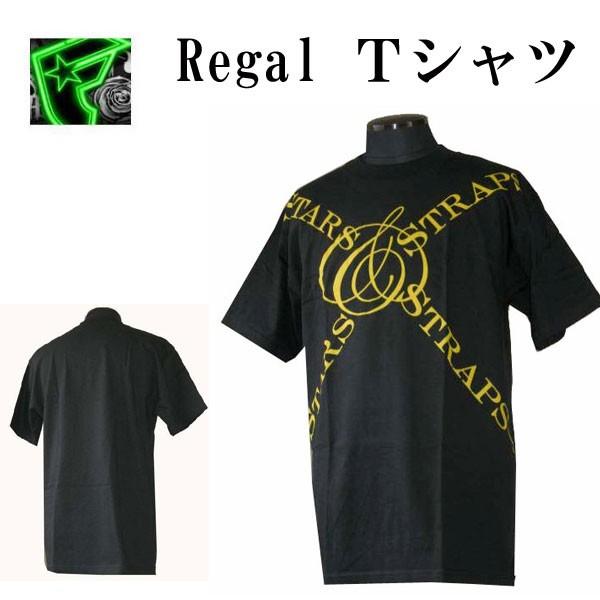 Famous Stars &amp; Straps（フェイマススターズ　＆　ストラップス） Regal Tシャツ・Blackです。■素材 コットン100％■サイズＳサイズ　　身幅約(48cm)×着丈約(66cm)　Ｍサイズ　　身幅約(51c...