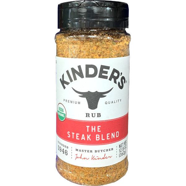 キンダーのオーガニック調味パウダーです。お肉や野菜にふりかけたり、隠し味にしたりと使い方色々。常備しておくと便利な一品です。Kinder's rub キンダー ラブ ザ ステーキブレンド オーガニック 調味料