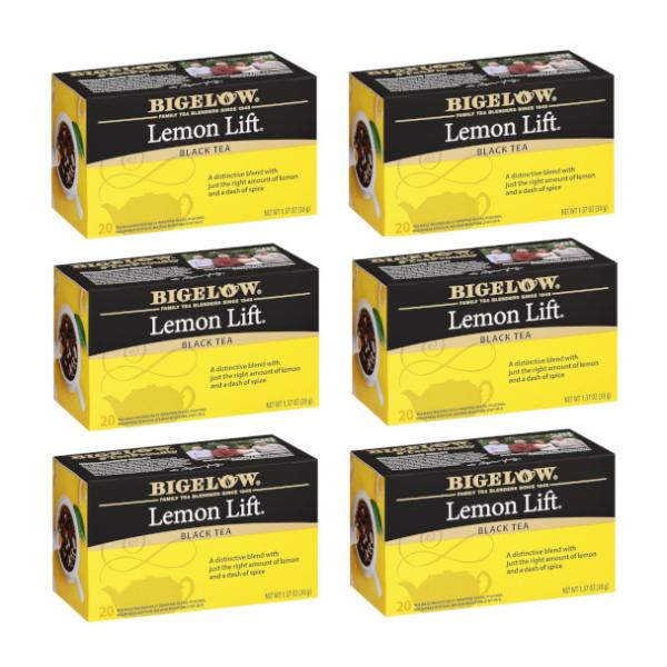 名門ビゲローのベストセラー「レモンリフト・ティー」のお徳用パックです。専属プランテーションで大切に育てられたリーフティーに適量のレモンエキスとスパイスを加えた絶妙の味と香り。ティーバックは一つ一つホイルでシールされています。Bigelow ...