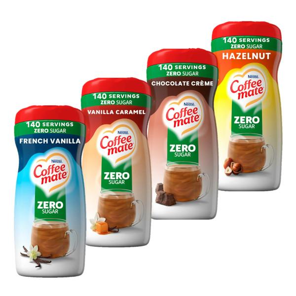 コーヒーメイトはコーヒーをまろやかにおいしくする手軽な粉末クリーマー。フレーバークリーマー4種類をセットでお届けします。乳成分、ラクトースなどは含まれていないので、どなたにもおススメできるクリーマーです。＊砂糖、ラクトース、グルテンを含んで...