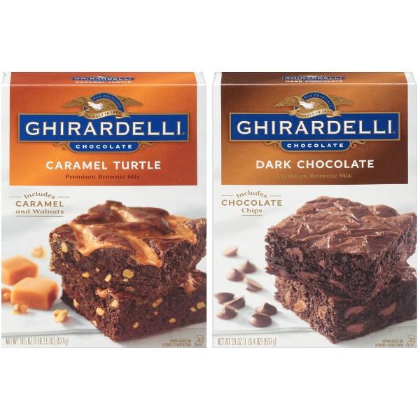 おいしいチョコで有名なサンフランシスコのギラデリー社からブラウニーミックス発売。水、植物油、と卵を入れて混ぜて焼くだけで簡単にリッチなブラウニーができちゃいます。