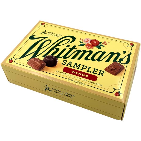Whitman'sはフィラデルフィア生まれの老舗チョコレートブランド。11種類のユニークなチョコの味をお楽しみください。Whitman’s ホイットマン サンプラー アソーテッド 詰め合せ ミルク＆ダークチョコレート