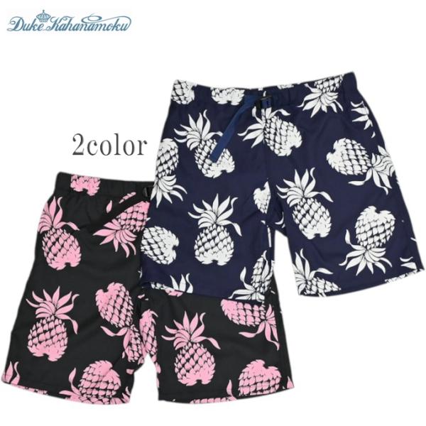 ●商品名：DK52546 デュークカハナモク●作品名：DUKE'S PINEAPPLE●素材： クールマックス素材(ポリエステル)●日本製●Ｍサイズ：ウエスト８４・股上２５.５・股下２２.５・渡幅３４.５・裾幅２９●Ｌサイズ：ウエスト８７....