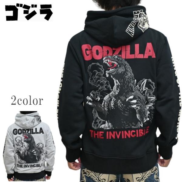 ●本製品は、東宝株式会社と株式会社ネバーマインドの契約により、製造したものです。●商品名：GZL-2404 ゴジラ●綿１００％●前胸：刺繍●背面：刺繍●その他：抜染●Ｍサイズ：肩幅４７・袖丈６５・着丈６７・身幅５６ ●Ｌサイズ：肩幅４９・袖...
