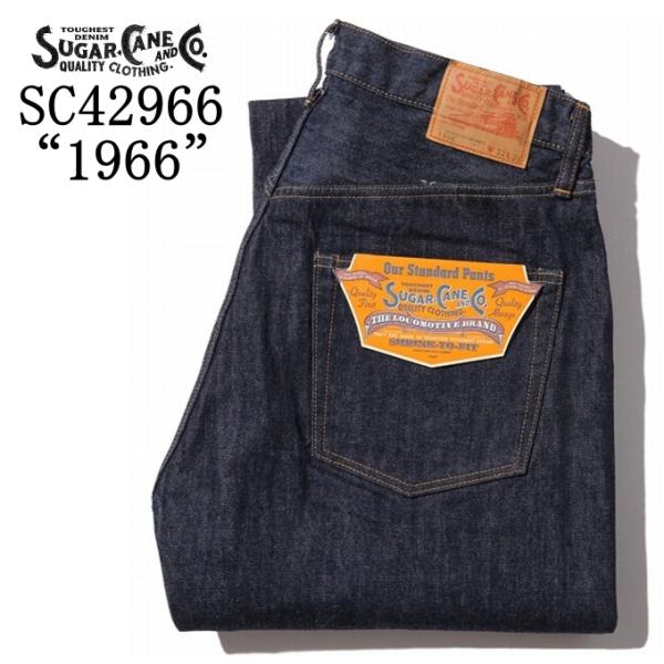 ●商品名：SC42966 シュガーケーン●生地：コットン１００％●14oz.●３０インチ：ウエスト７６・股上３０.５・股下８９.５・渡幅３２・裾幅２０●３２インチ：ウエスト８３・股上３１.５・股下９０・渡幅３３・裾幅２１●３３インチ：ウエス...