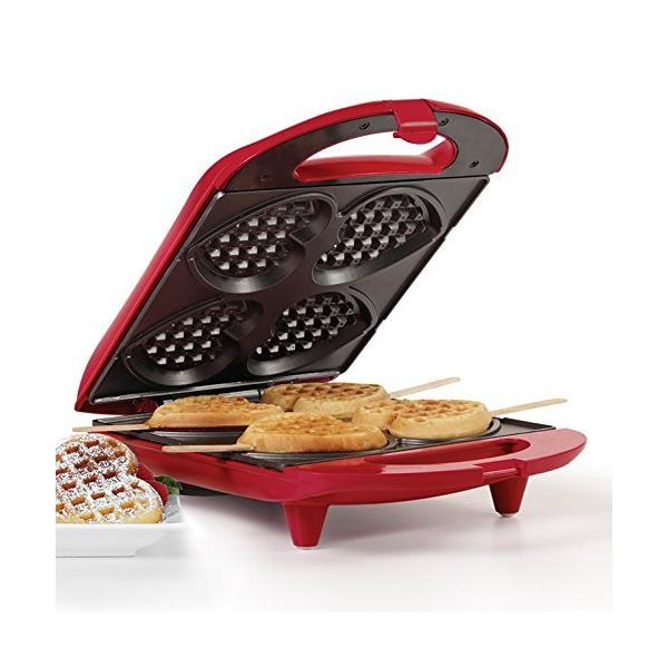 当店取り扱いワッフルメーカーはこちら▼Holstein Housewaresハート型ワッフルメーカーです。おしゃれなハートの形をしたワッフルを4つ一度に作ることが可能。アイテムナンバー: HF-09031Rサイズ(約): 21.5×30.7...