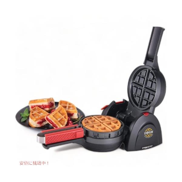 当店取り扱いワッフルメーカーはこちら▼プレスト スタッフラー スタッフドワッフルメーカー Presto、03512、ベルギーワッフルサイズ：39.3×19.6×11cmプレスト スタッフラー スタッフドワッフルメーカー。フルーツやチョコレー...