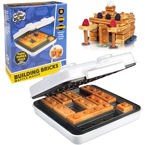 当店取り扱いワッフルメーカーはこちら▼クシナプロ ビルディングレンガワッフルメーカー CucinaPro、ブロック型ワッフルメーカークシナプロ ビルディングレンガワッフルメーカー。実際に組み立てられる、14個のブロック型のワッフルピースが焼...