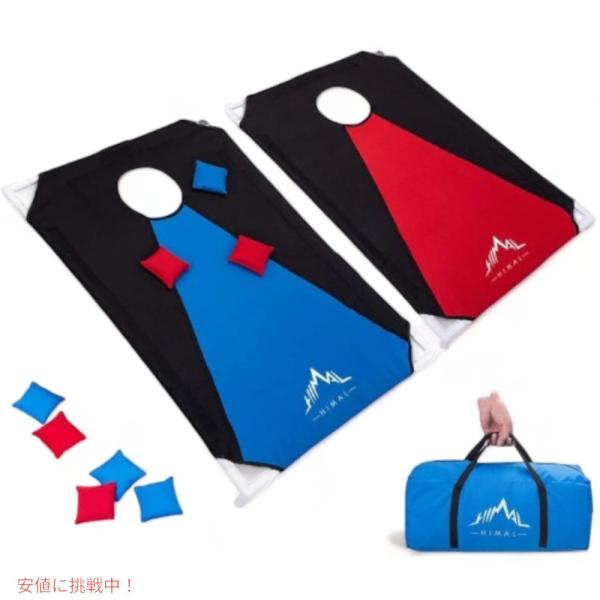 Himalコンパクトコーンホールゲームセットです。独創的な革新的なデザインの本製品セットは、ベルクロを貼り付けることですばやく組み立てることができ、非常に簡単に保管でき、旅行やキャンプなどに持って行くゲームとして最適です。重さ2.5 kg、...