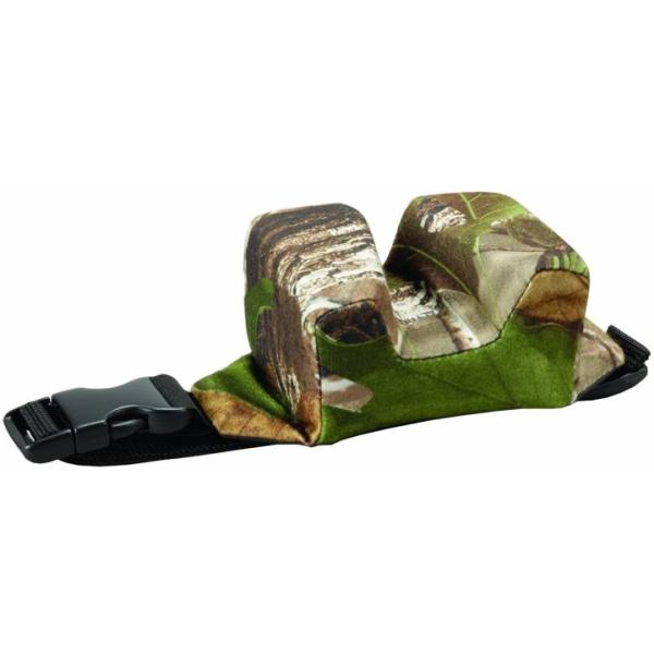 Hunters Specialtiesガン固定用のパッドです。ユニークなフォームパッドが銃を膝に固定します。手が自由に使えるようにします。調節可能な伸縮性のあるクイックリリースストラップが特徴で、持ち運びにも便利です。Realtree AP...