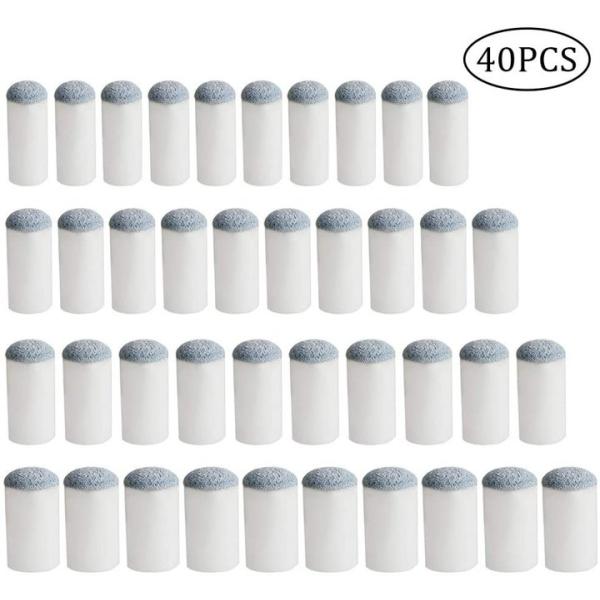 Pengxiaomeiサイズの異なる交換用プールキューティップセットです。製品はプラスチック製のカバーと革製のチップで作られています。ビリヤードハンドルのティップを強化および保護します。標準サイズのキューチップは、ほとんどのビリヤードキュー...