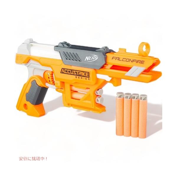 ナーフ おもちゃの鉄砲 NERF B9839 Nストライクシリーズ エリートファルコンファイヤーサイズ　5.3×35.5×25.4cmAccuStrikeシリーズの一部トップロード、シングルショットブラスターダートストレージ内臓ブラスター、...