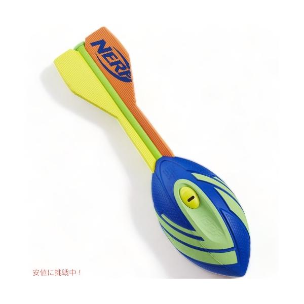 ナーフ 屋外のおもちゃNERF E1295 スポーツ エアロ バトル 投げて遊ぶ 軽量 ブルーサイズ　8.3×20.3×30.9cm最も遠くに飛ぶフットボール長距離飛ぶ設定しっかりと保持するためのハンドグリップ対象年齢　6歳以上
