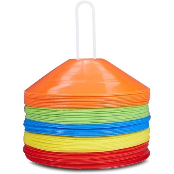 SKLサッカーコーンセットです。耐久性と柔軟性があり、踏んだり蹴ったりした後も変形しないため、シーズンごとに長期間使用できます。境界マーカー、スポーツ練習用などとして使用できます。UV保護付きの明るく見やすい色で、はっきりとマーキングできま...