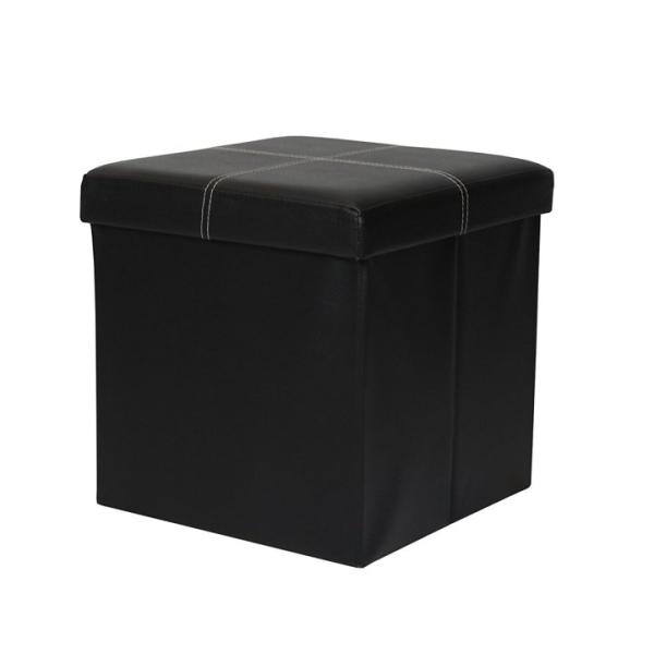 アメリカ発 Otto &amp; Ben 15" Storage Ottoman with Memory Foam Seat, Folding Small Square Foot Rest Stools Table Ottomans Ben...