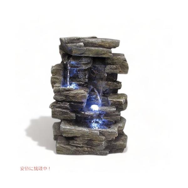 耳で水の音を楽しめ、目で水の流れを楽しめる。癒しもあり見ていて飽きないです。また、夜にはライトアップされるので昼間とは違う雰囲気を楽しめます。作りもしっかりしていて、本当の石のようです。コンパクト設計なため、何処にでも持ち運べます。重量4....