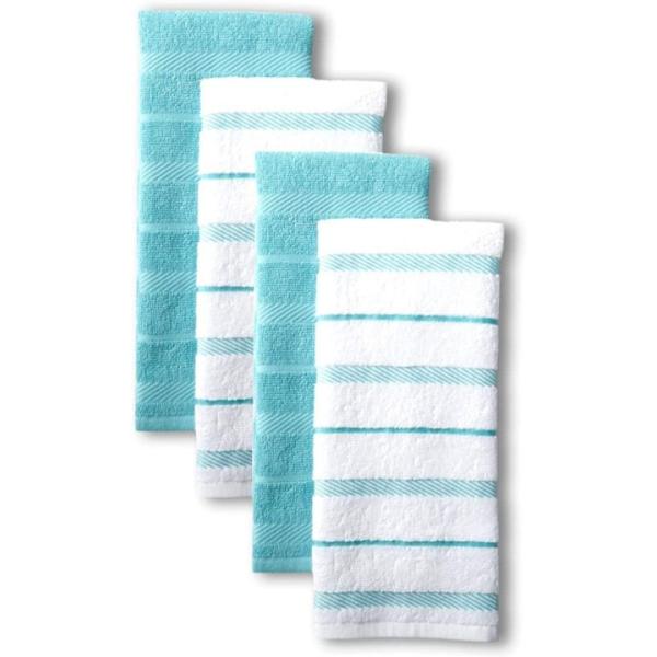 キッチンエイド キッチンタオルセット KitchenAid ST009616TDKA 015 4枚入サイズ　66×40.6×0.2cm綿/ポリエステル吸水性の高い綿でできており、こぼれたものの拭き取りやカウンタートップの掃除に最適です。アク...