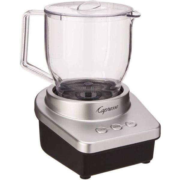 カプレッソ Capresso自動ミルクフォーマーです。約226gのミルクを泡立ち可能で、泡なしで約340gのホットミルクを作る事が可能です。カプチーノ、カフェラテ、ホットチョコレート用の濃厚な泡立ちミルクを作ります。特許取得済みのテクノロジ...