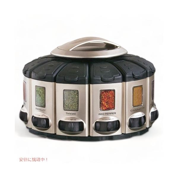 KitchenArt自動計量機能付きスパイスケース12点セットと専用スタンドです。ダイヤルを回すだけで小さじ4分の1を測り出すことが可能。アイテムナンバー: 57010COMサイズ(約): 20.8×22.8×16.5cm重量(約): 1.3kg