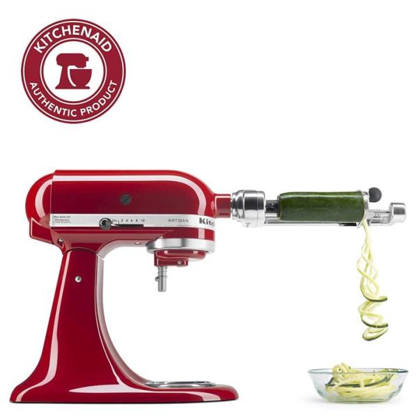 ブランド名：キッチンエイド KitchenAid商品名：Spiralizerアタッチメントアイテムナンバー：KSM1APCサイズ：14.7×31.4×7.3cm商品特徴：汎用性の高いKitchenAid Spiralizer Plusのピー...